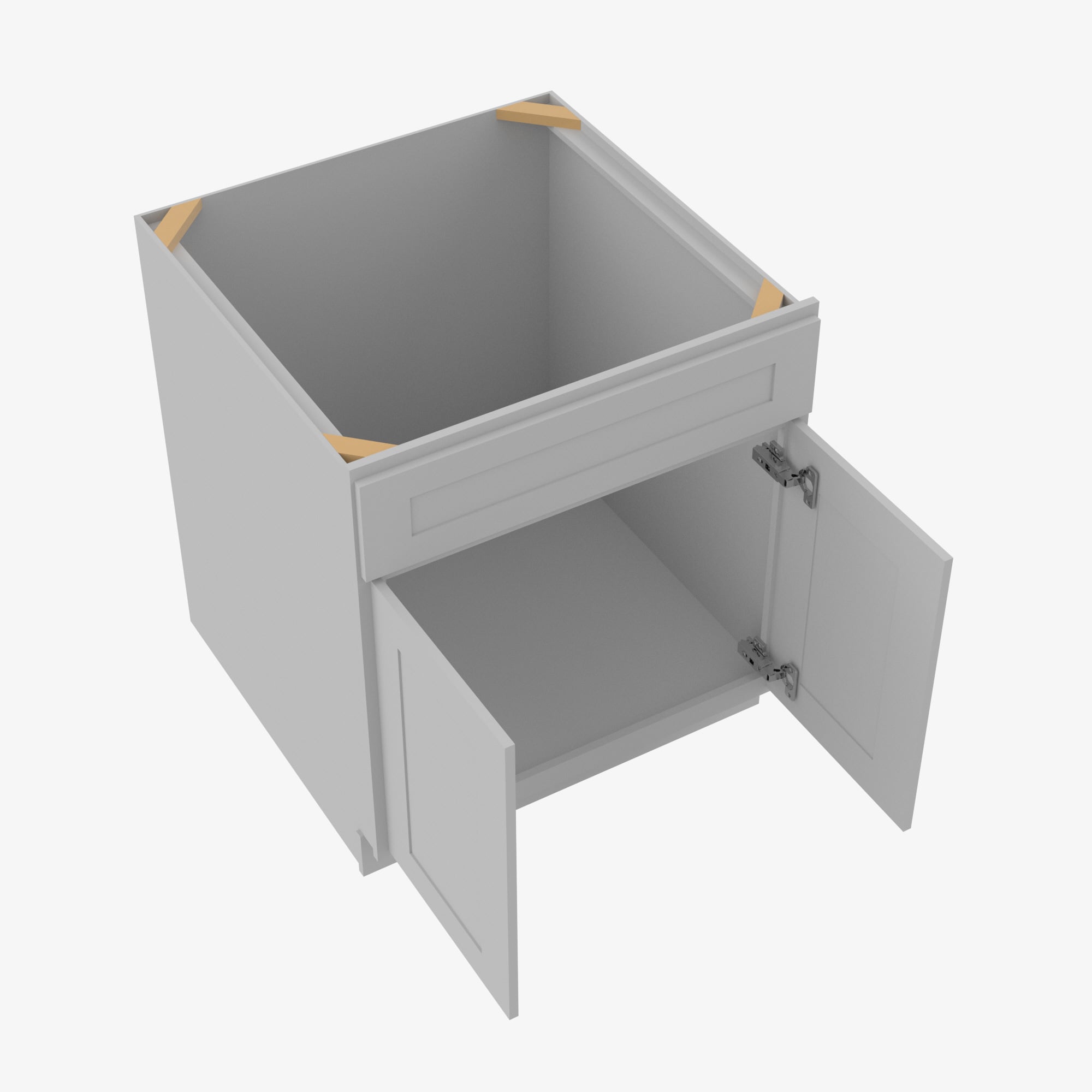 AB-SB27B Double Door 27 Inch Sink Base Cabinet | Lait Grey Shaker ...
