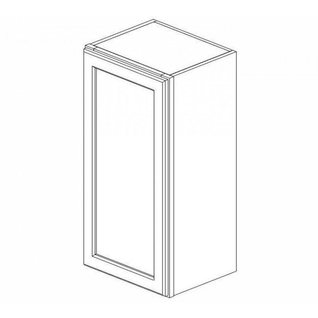 AB-W1530 Single Door Cabinets 15 Inch Wall Cabinet | Lait Grey Shaker ...