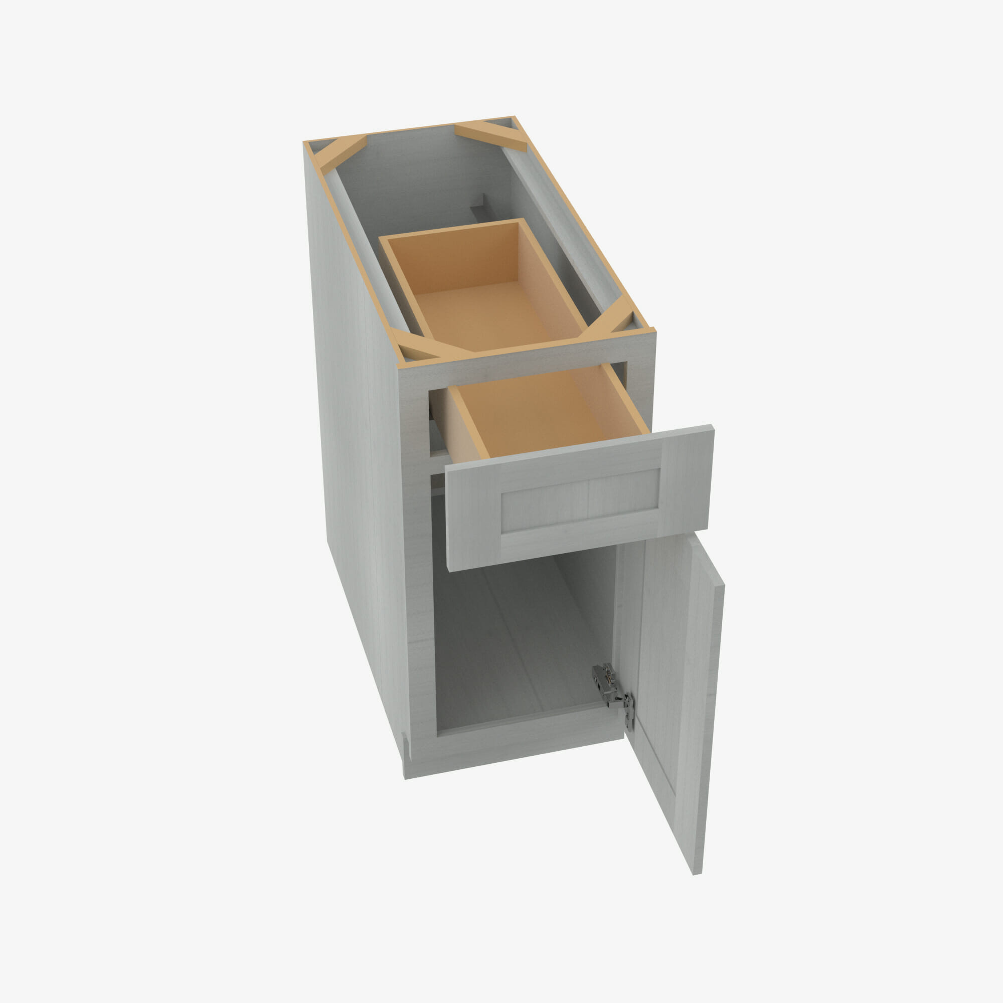 AN-B15 Single Door Cabinets 15 Inch Base Cabinet | Nova Light Grey ...