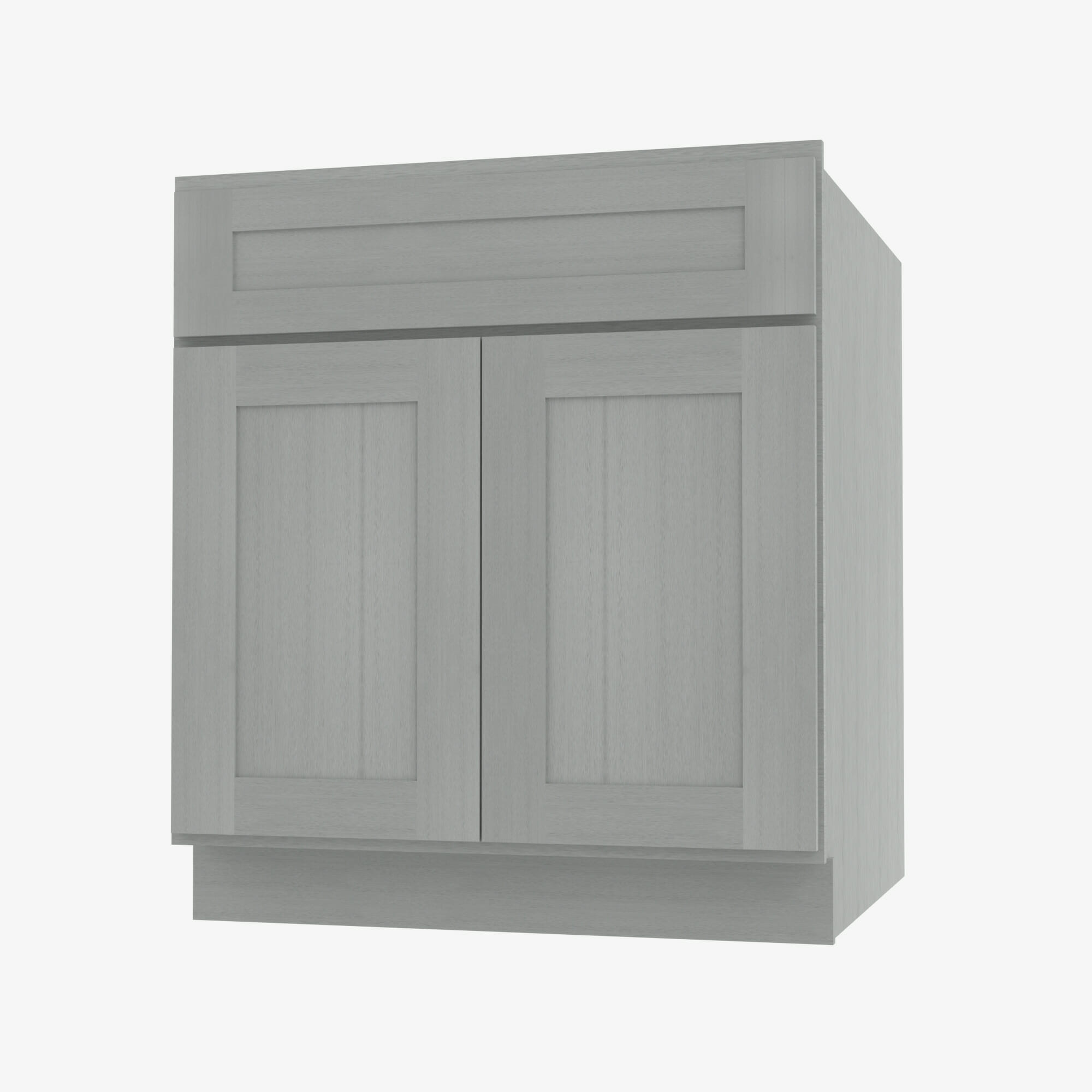 AN-B27B Double Door 27 Inch Base Cabinet | Nova Light Grey Shaker ...