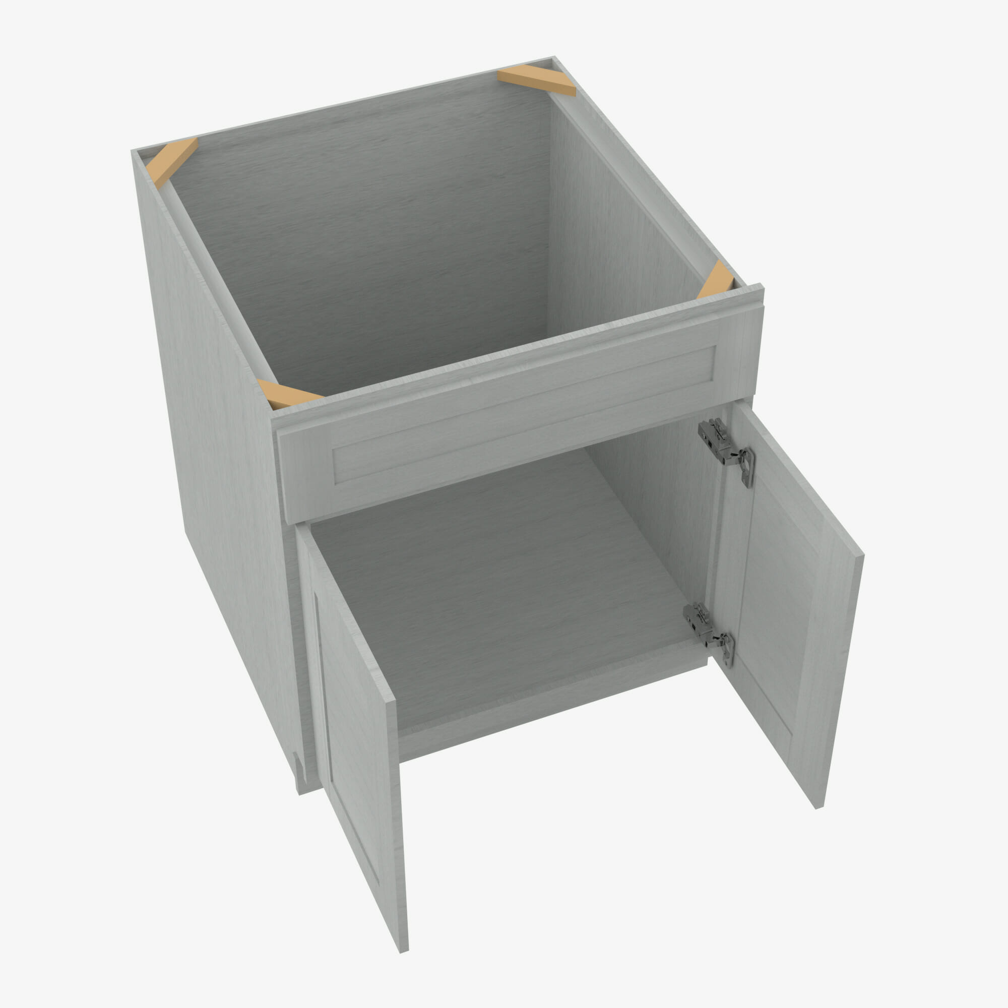 AN-SB27B Double Door 27 Inch Sink Base Cabinet | Nova Light Grey Shaker ...