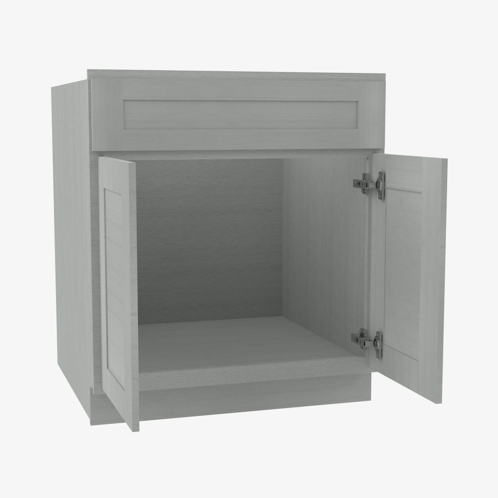 AN-SB27B Double Door 27 Inch Sink Base Cabinet | Nova Light Grey Shaker ...