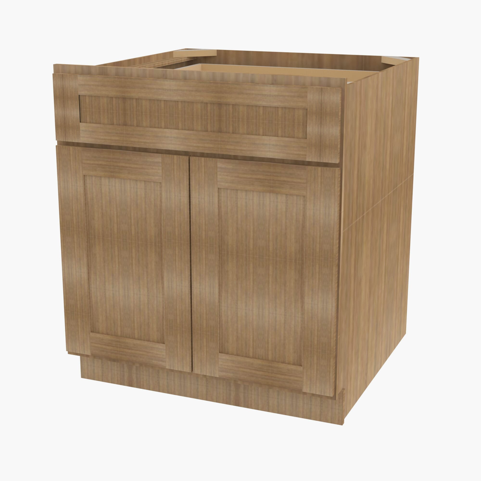 AR-B27B Double Door 27 Inch Base Cabinet | Woodland Brown Shaker ...