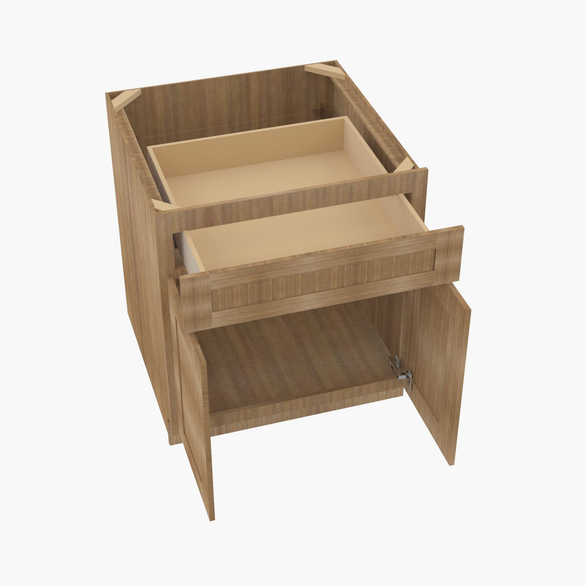 AR-B30B Double Door 30 Inch Base Cabinet | Woodland Brown Shaker ...