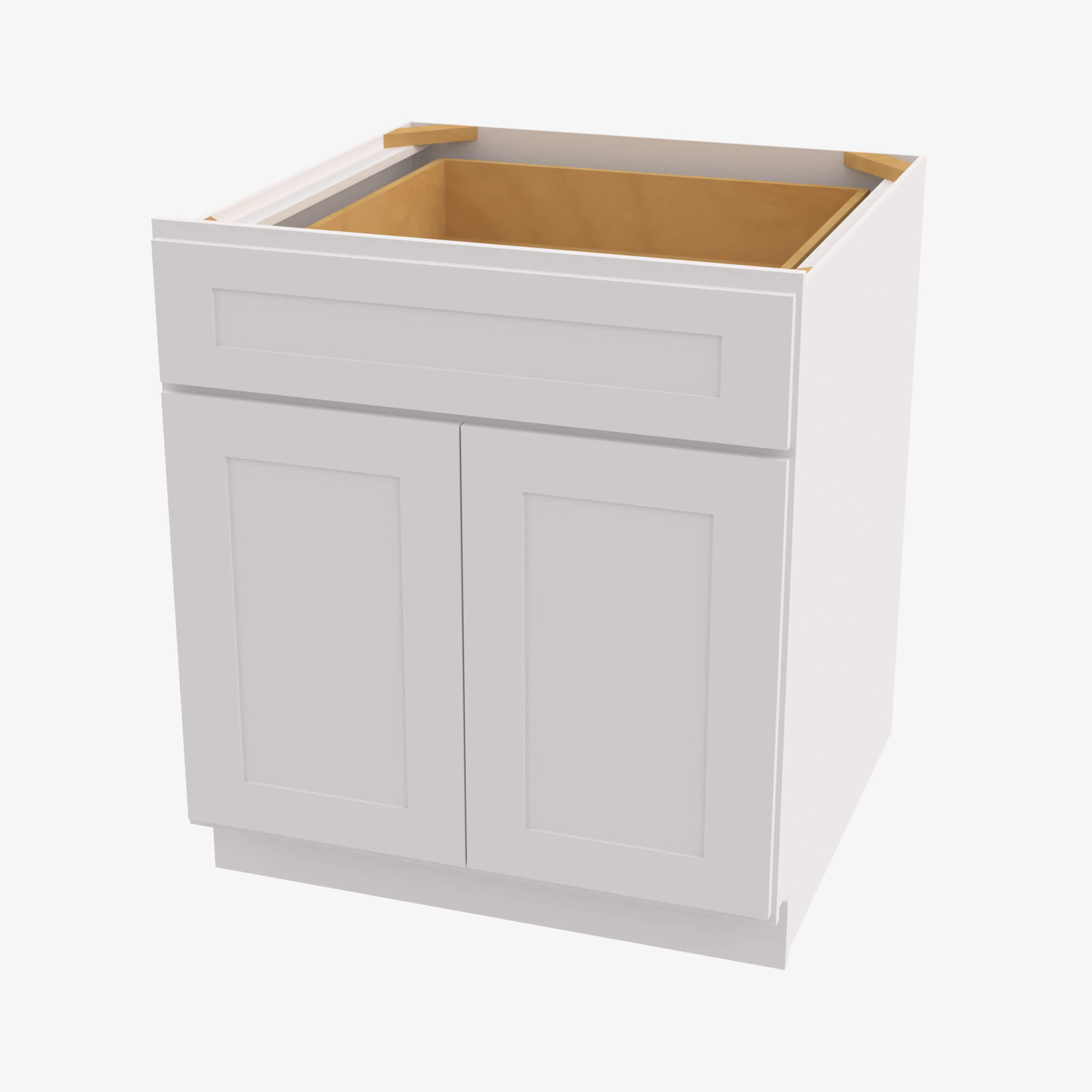 AW-B27B Double Door 27 Inch Base Cabinet | Ice White Shaker - House Of ...