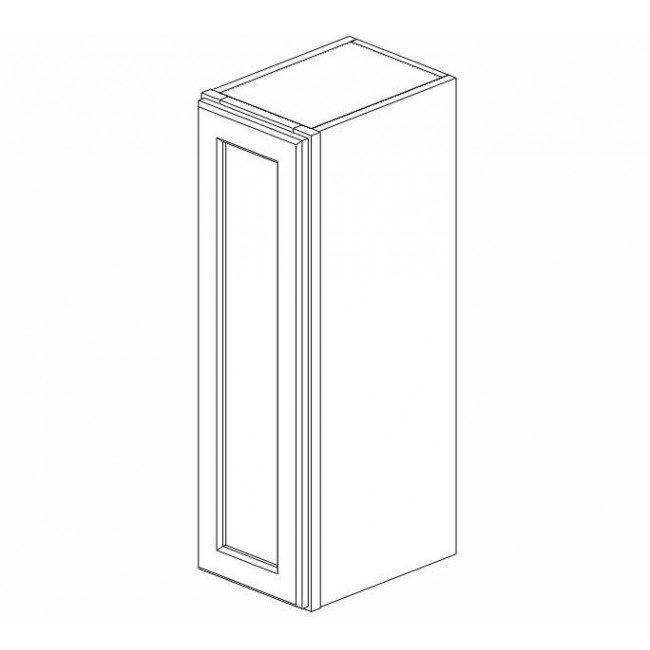 AW-W1242 Single Door Cabinets 12 Inch Wall Cabinet | Ice White Shaker ...
