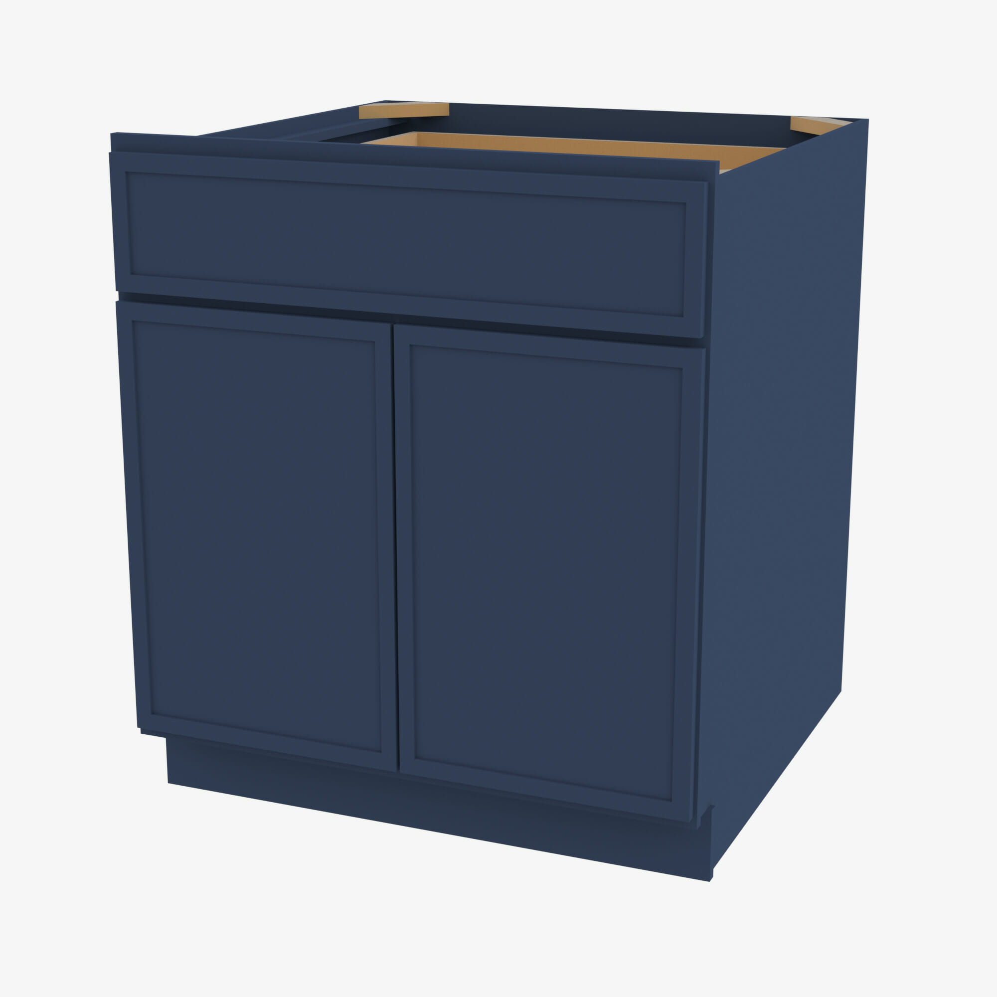 PD-B24B Double Door 24 Inch Base Cabinet | Petit Blue - House Of Cabinet