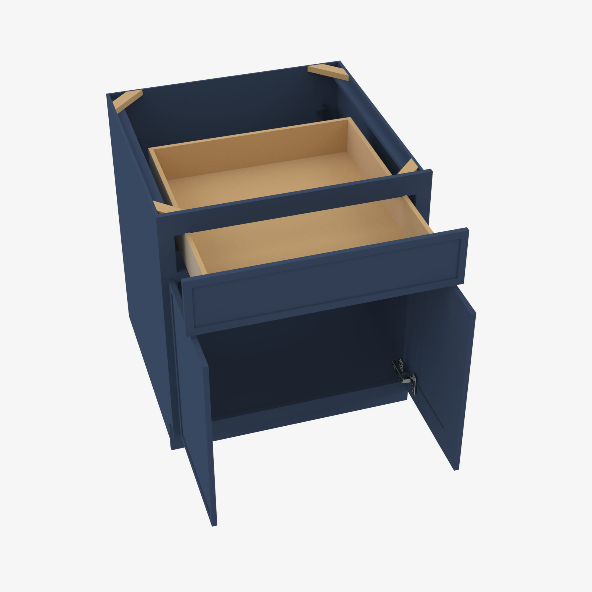 PD-B30B Double Door 30 Inch Base Cabinet | Petit Blue - House Of Cabinet