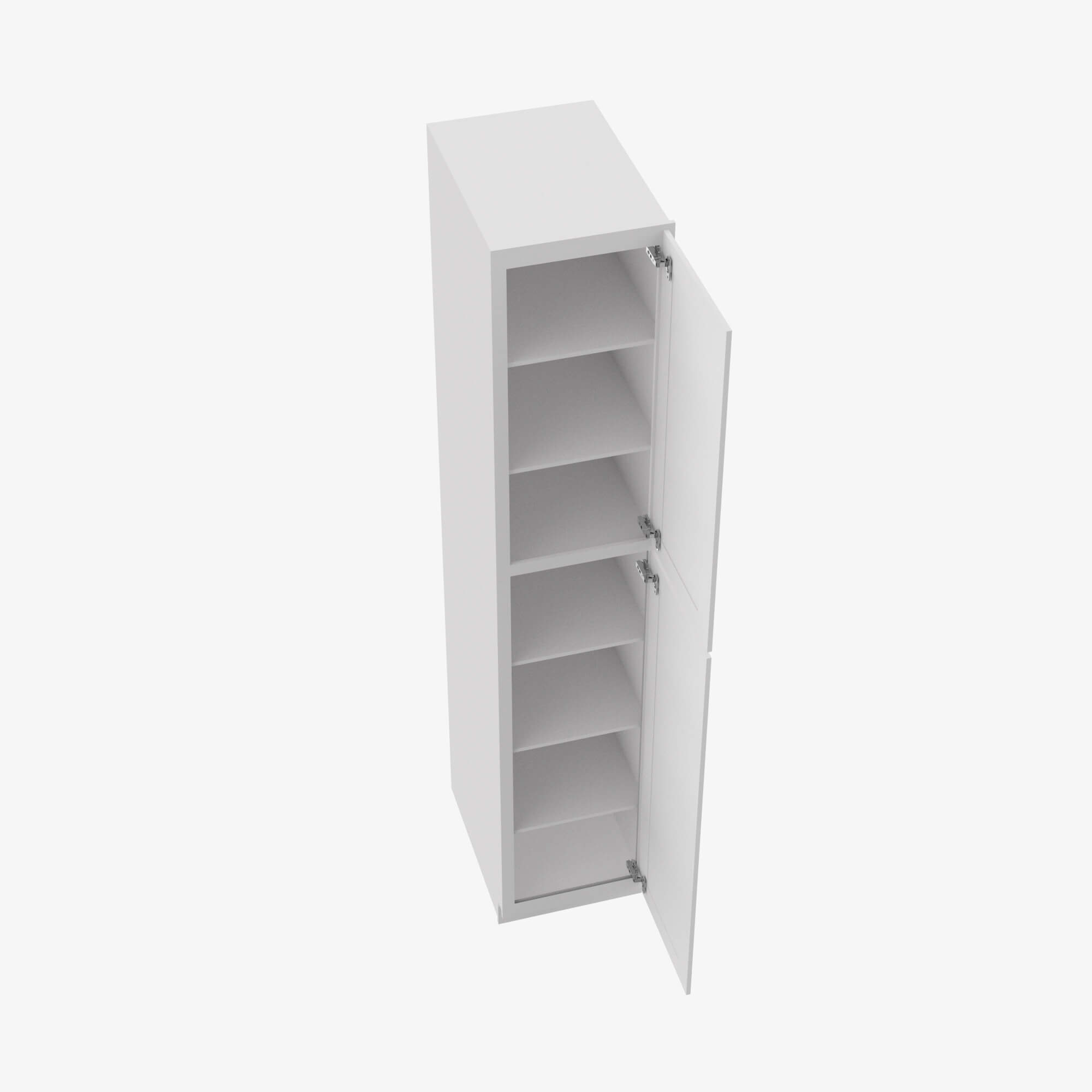 TW-WP1584 Double Door 15 Inch Tall Wall Pantry Cabinet | Uptown White ...