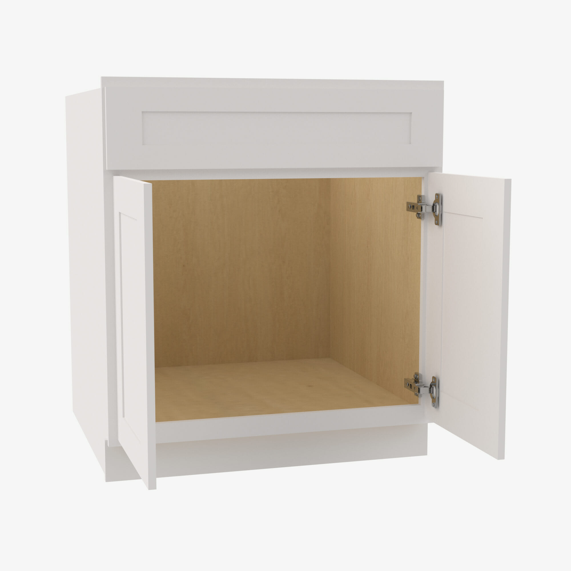 VW-SB27B Double Door 27 Inch Sink Base Cabinet | Rio Vista White Shaker ...
