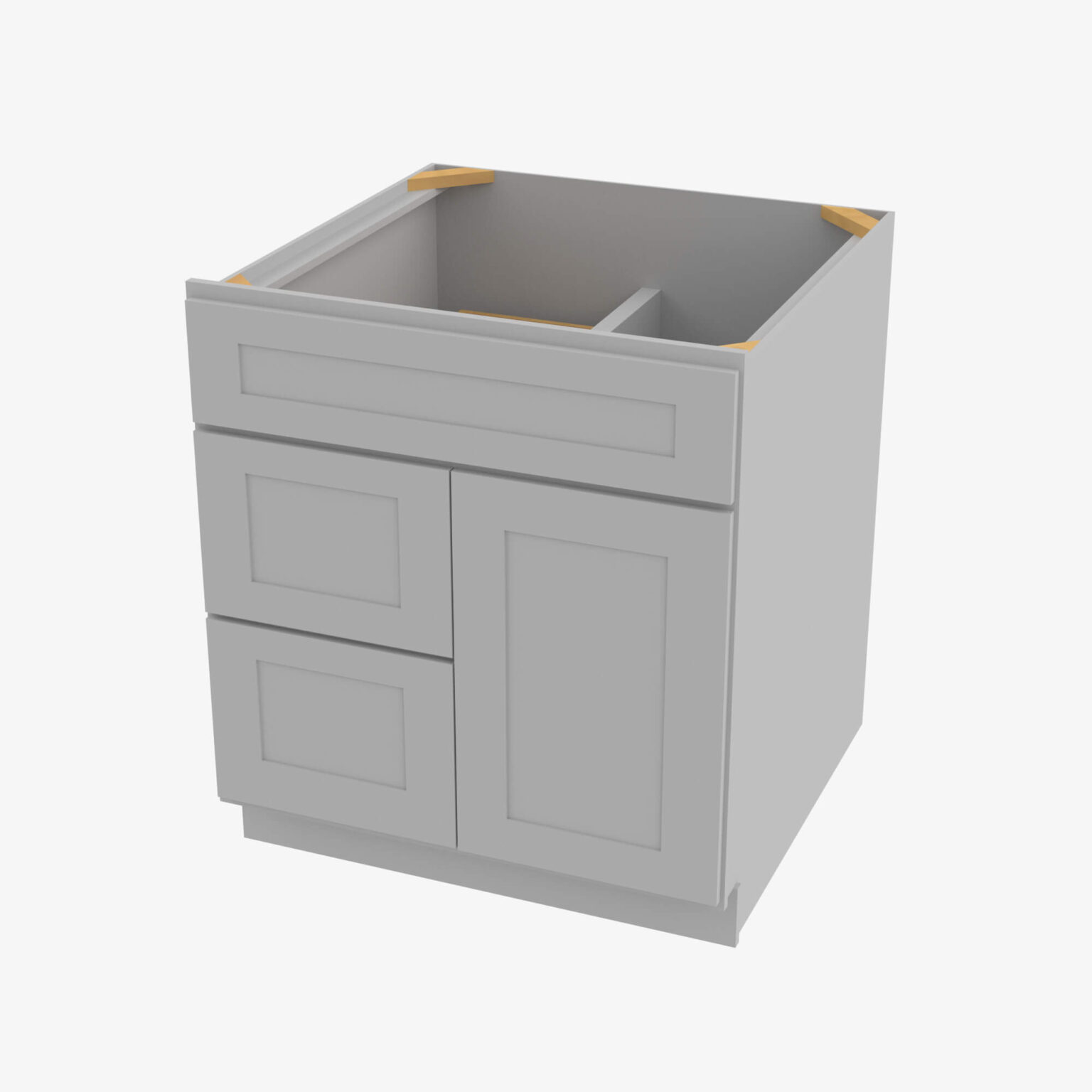 AW-S3621BDR-34-1/2 Double Door 36 Inch Sink Base Combo Vanity with ...