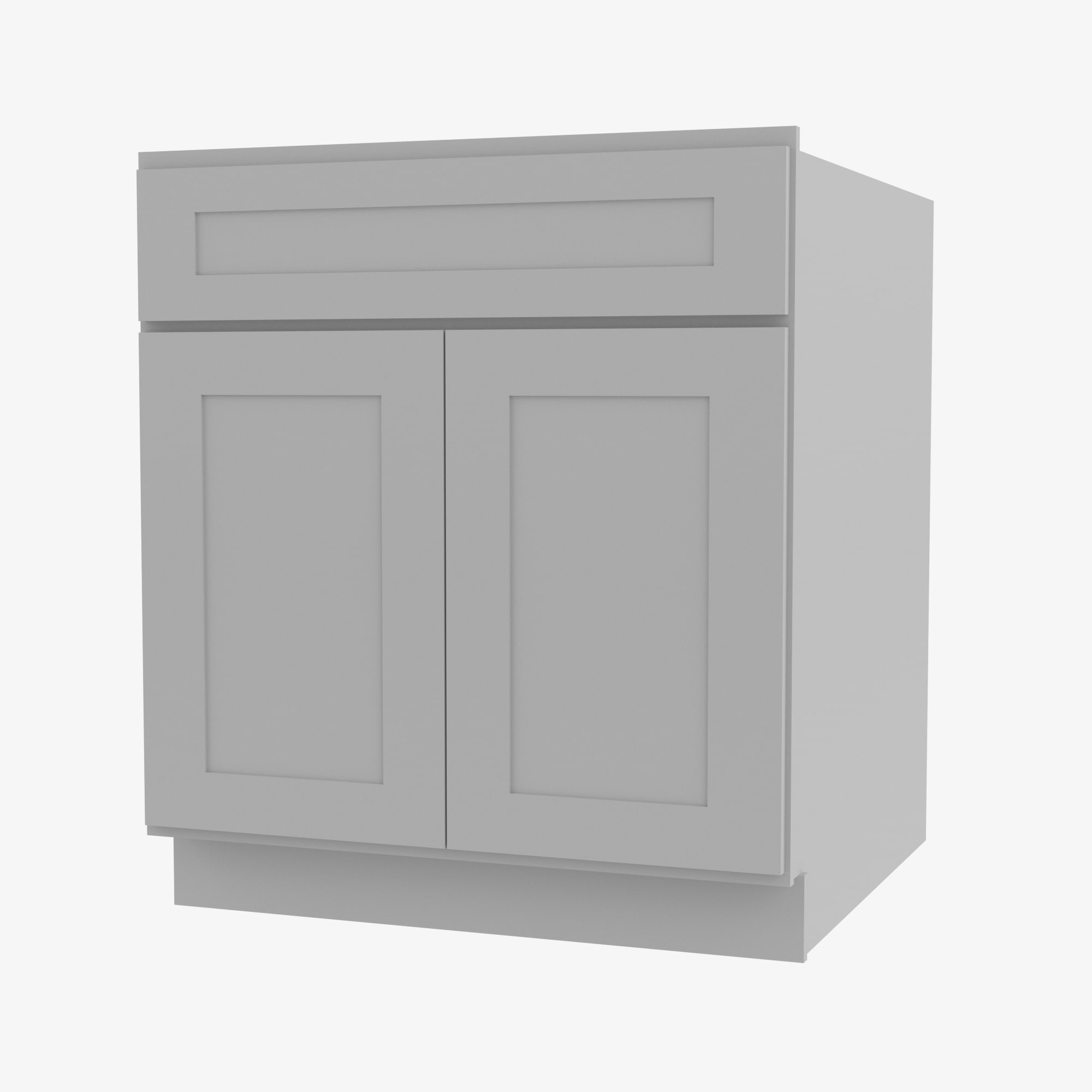 AB-B30B Double Door 30 Inch Base Cabinet | Lait Gray Shaker - House Of ...